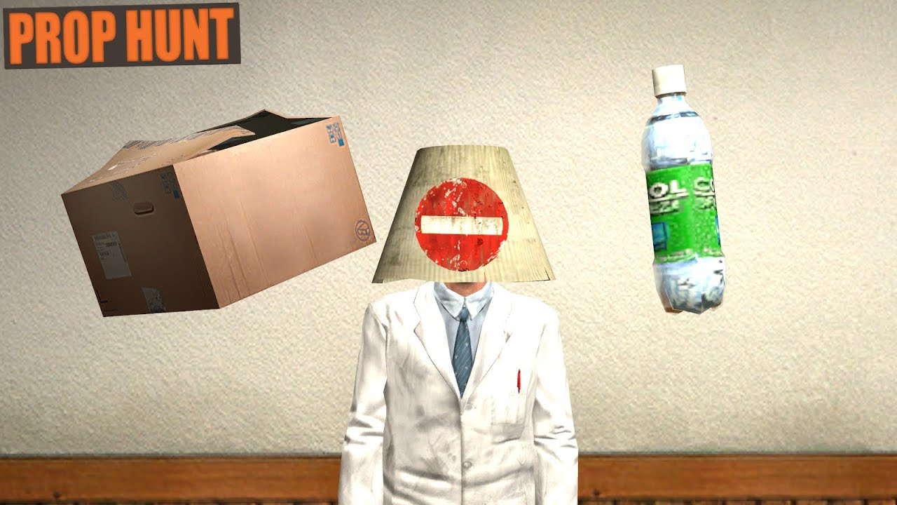 [Gmod] Prophunt Funny Moments: T-pose jumps, Hidden bottles - YouTube