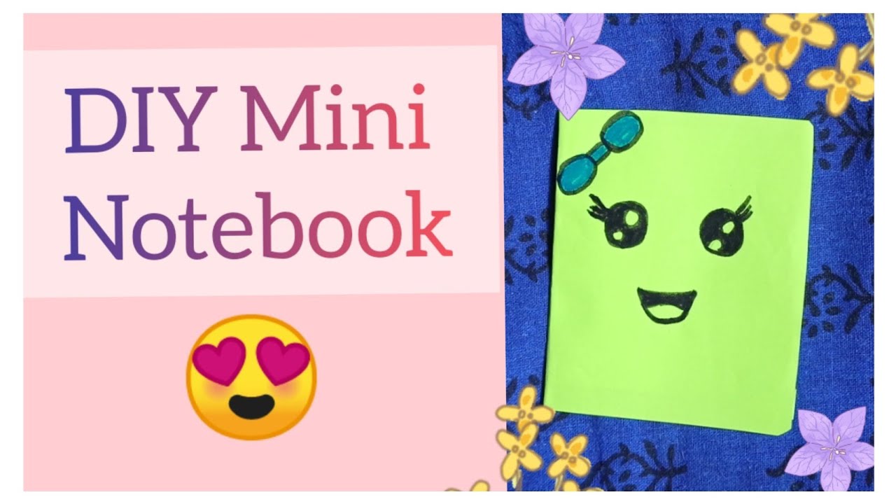 DIY mini notebook/notebooks/school supplies/origami craft/notebook in ...