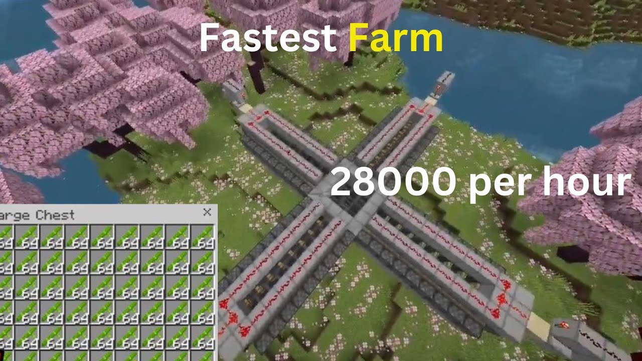 mega bamboo farm in minecraft 1.21 - YouTube