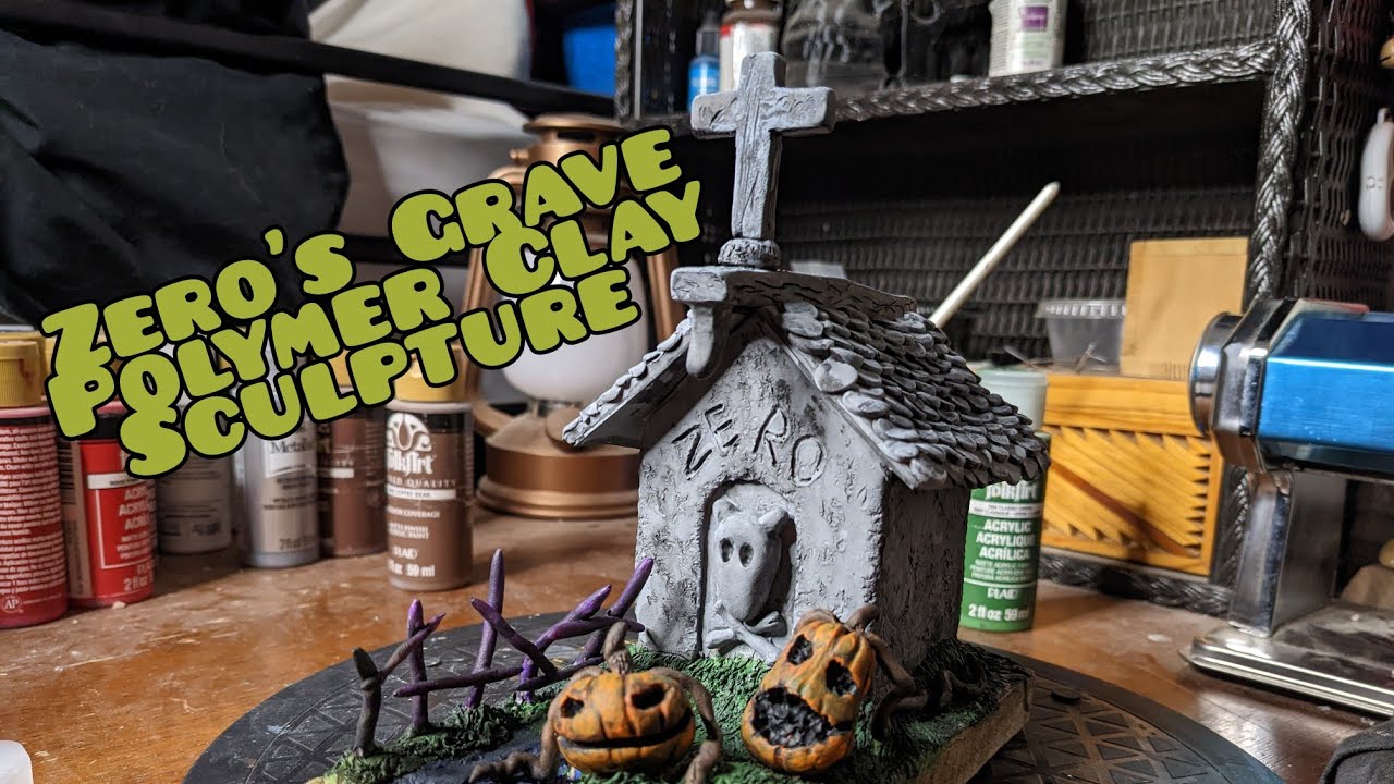 Nightmare Before Christmas, Zero Doghouse Gravestone Polymer Clay ...