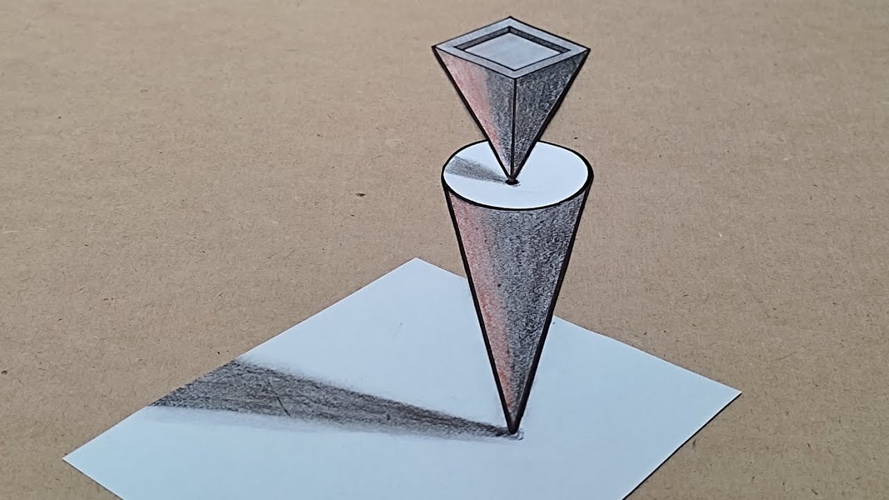 How To Draw 3D Art Easy | Pencil 3D Drawing | oN Paper - YouTube