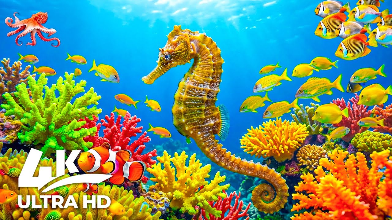 Epic 4K VIDEO Ocean Journey 💦 Discover Majestic Marine Life in Ultra HD ...