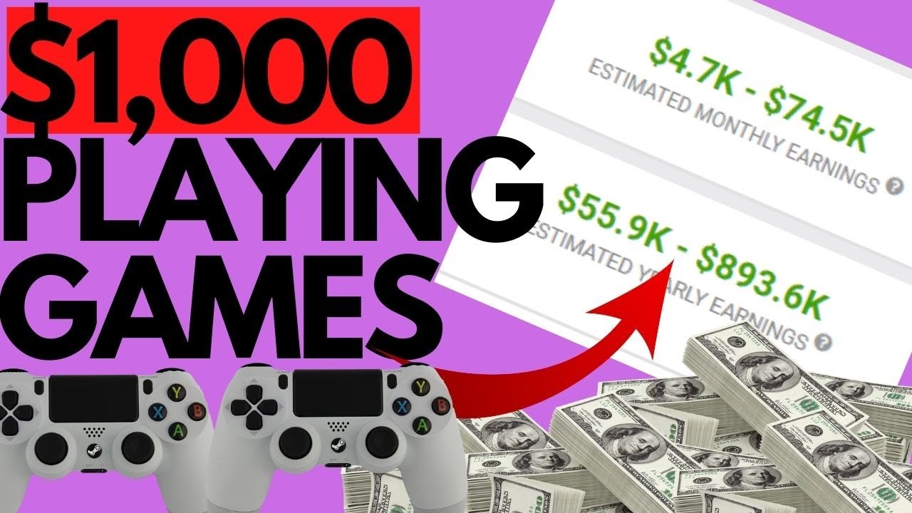 Earn $1000+ In ONE DAY With Passive Income Playing VIDEO GAMES (Make ...