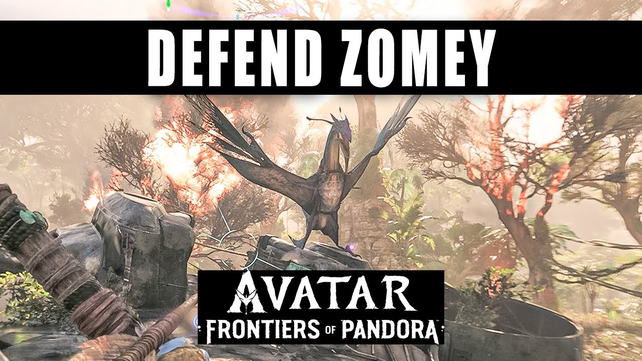Avatar Frontiers of Pandora Defend Zomey from the RDA at the crash site ...