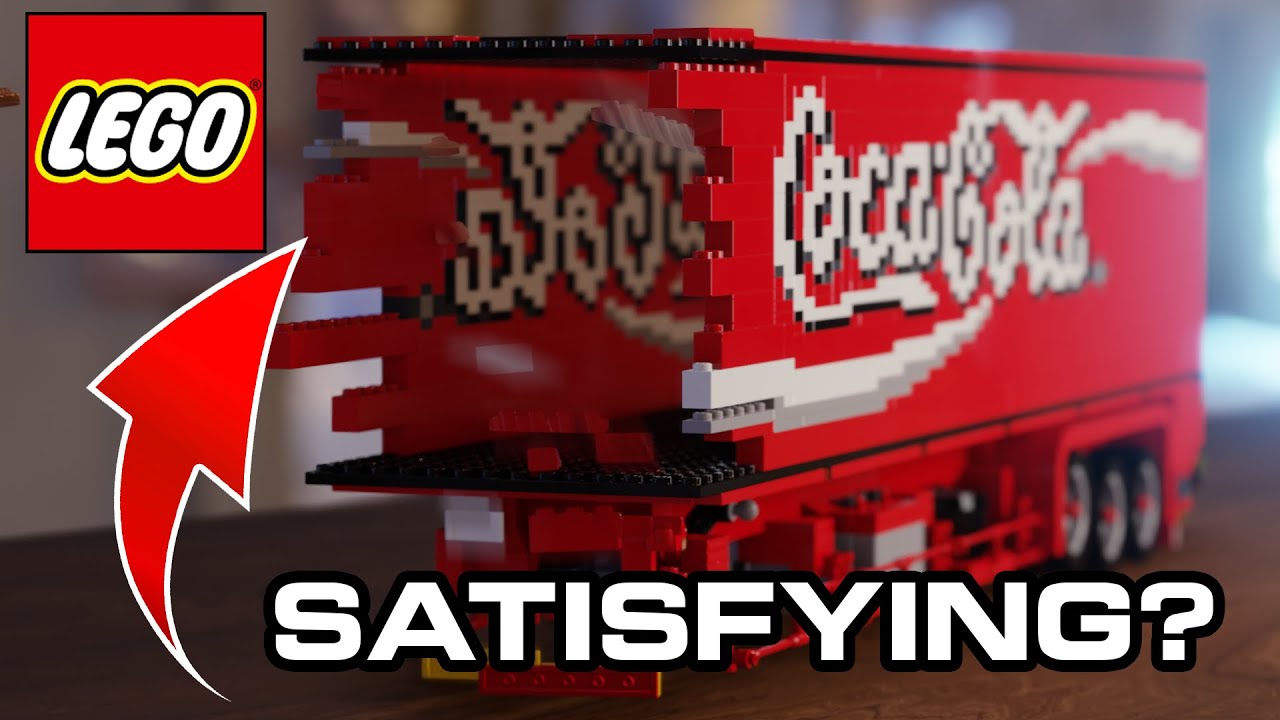 Lego Christmas Coca-Cola Truck Satisfying Build - YouTube