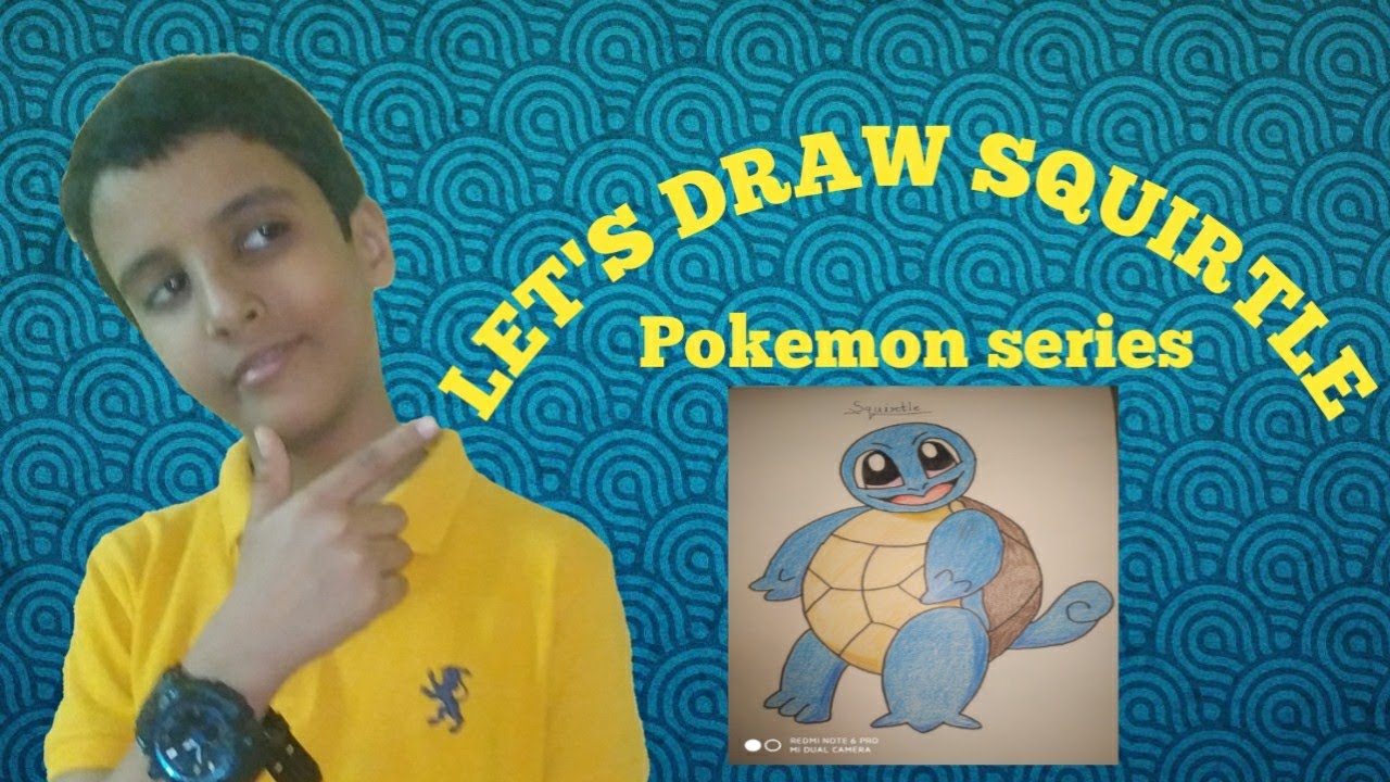 how to draw a squirtle step by step - YouTube