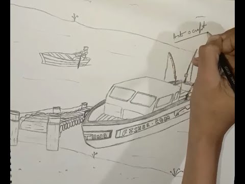 How to Draw cabin cruiser...#Ship #Yatch #Ferry #Boat - YouTube