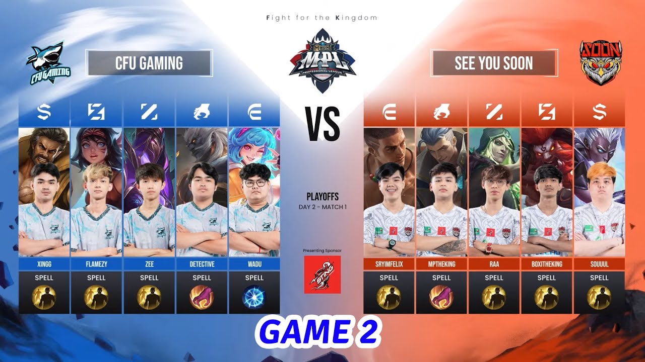 Game2: CFU GAMING Vs SEE YOU SOON - MPL KH S6 Play Off Day 2 - YouTube