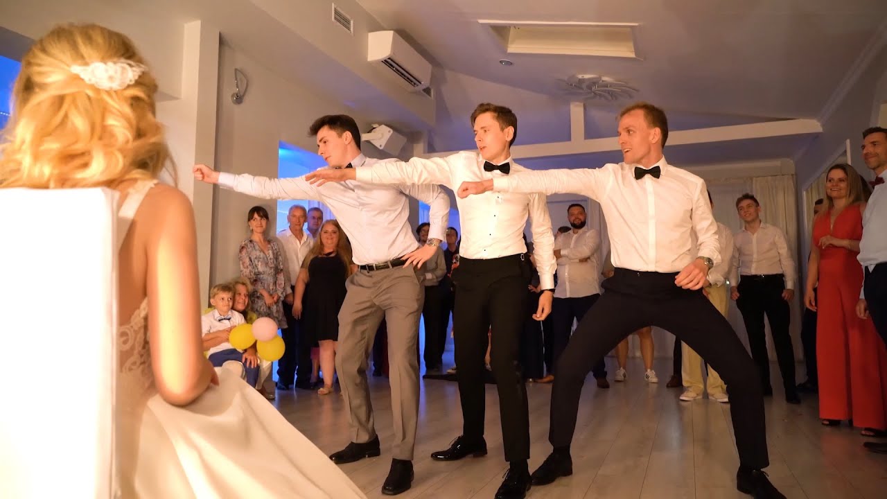 AMAZING GROOMSMEN DANCE - Surprise Dance For The Bride | The Office ...