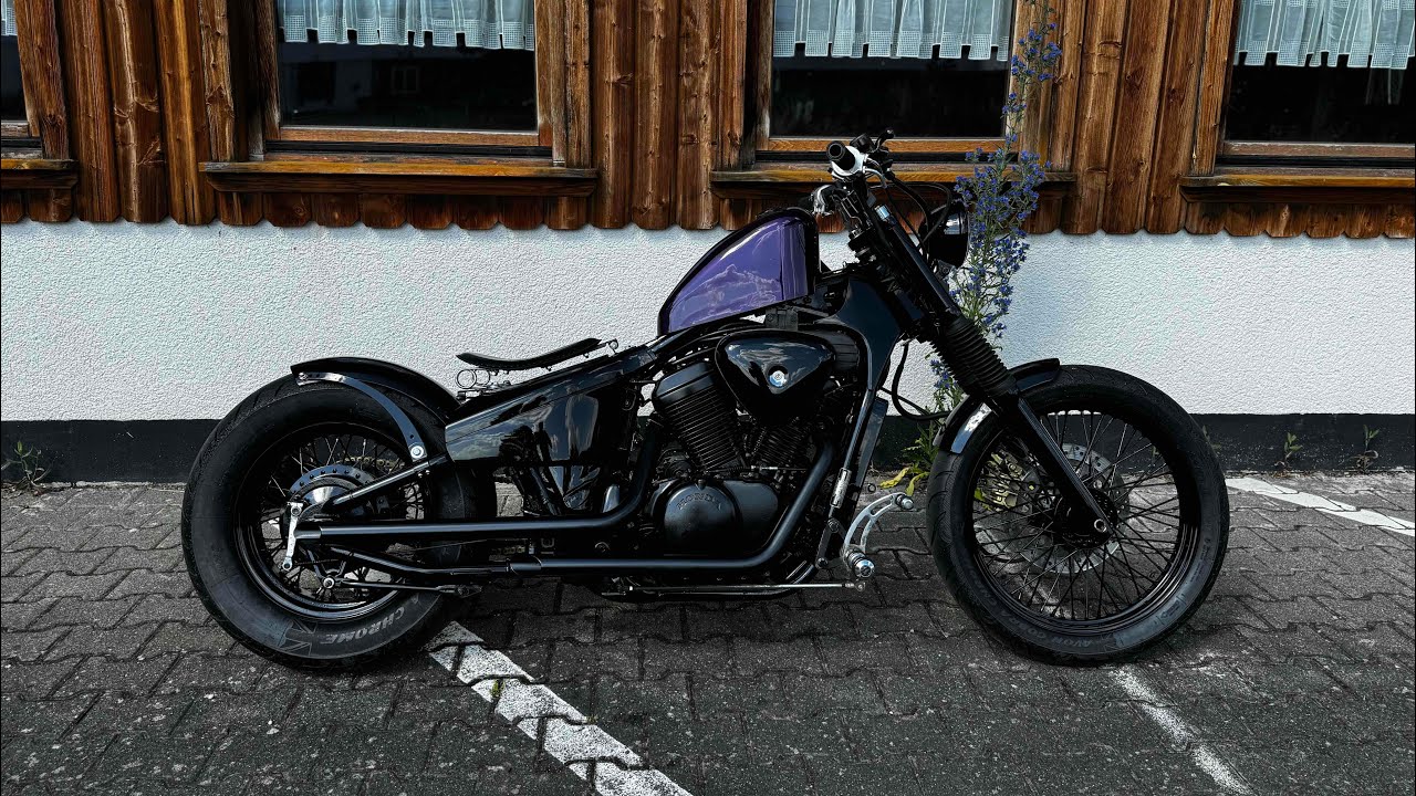 Honda Shadow full Custom Bobber ( VT 600 ) - YouTube