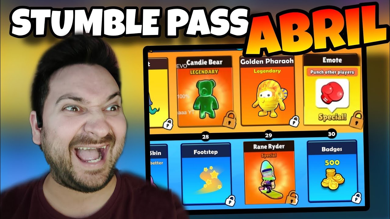 💥 NUEVO STUMBLE PASS 💥 viendo el pase de batalla de ABRIL en STUMBLE ...