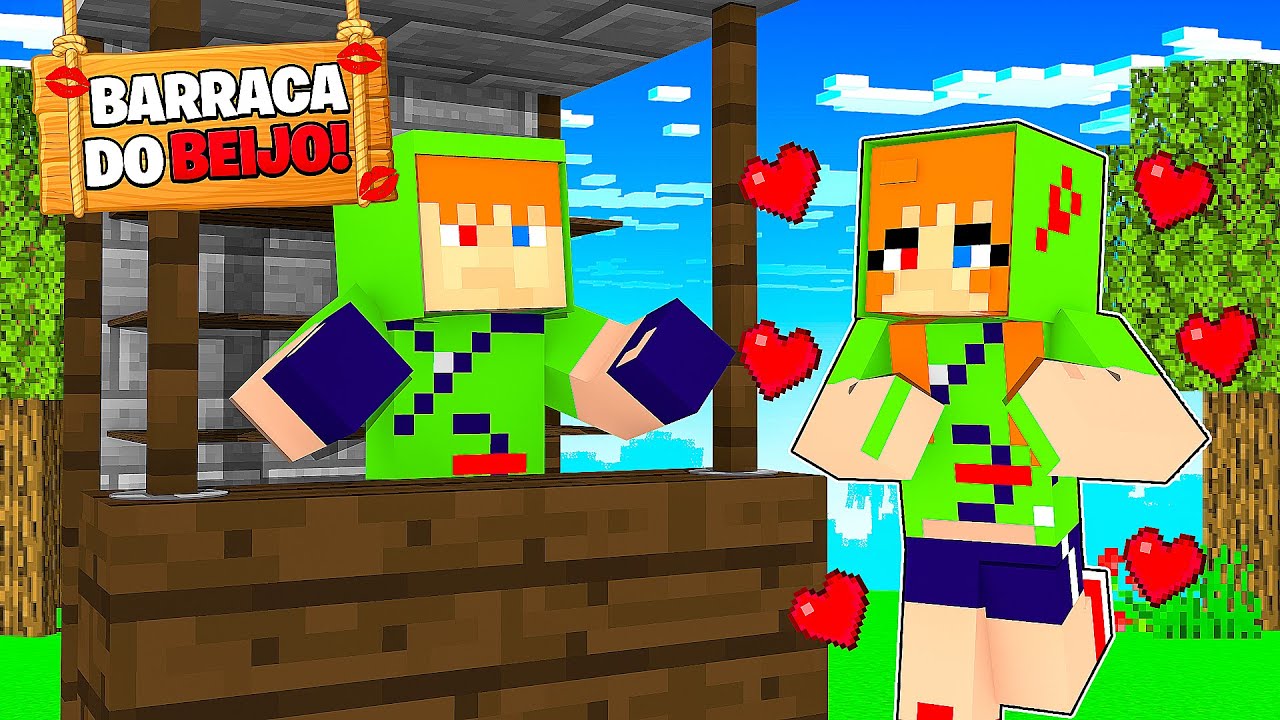 Robin Hood Gamer Abriu Uma Barraca Do Beijo No Minecraft đ FamĂlia