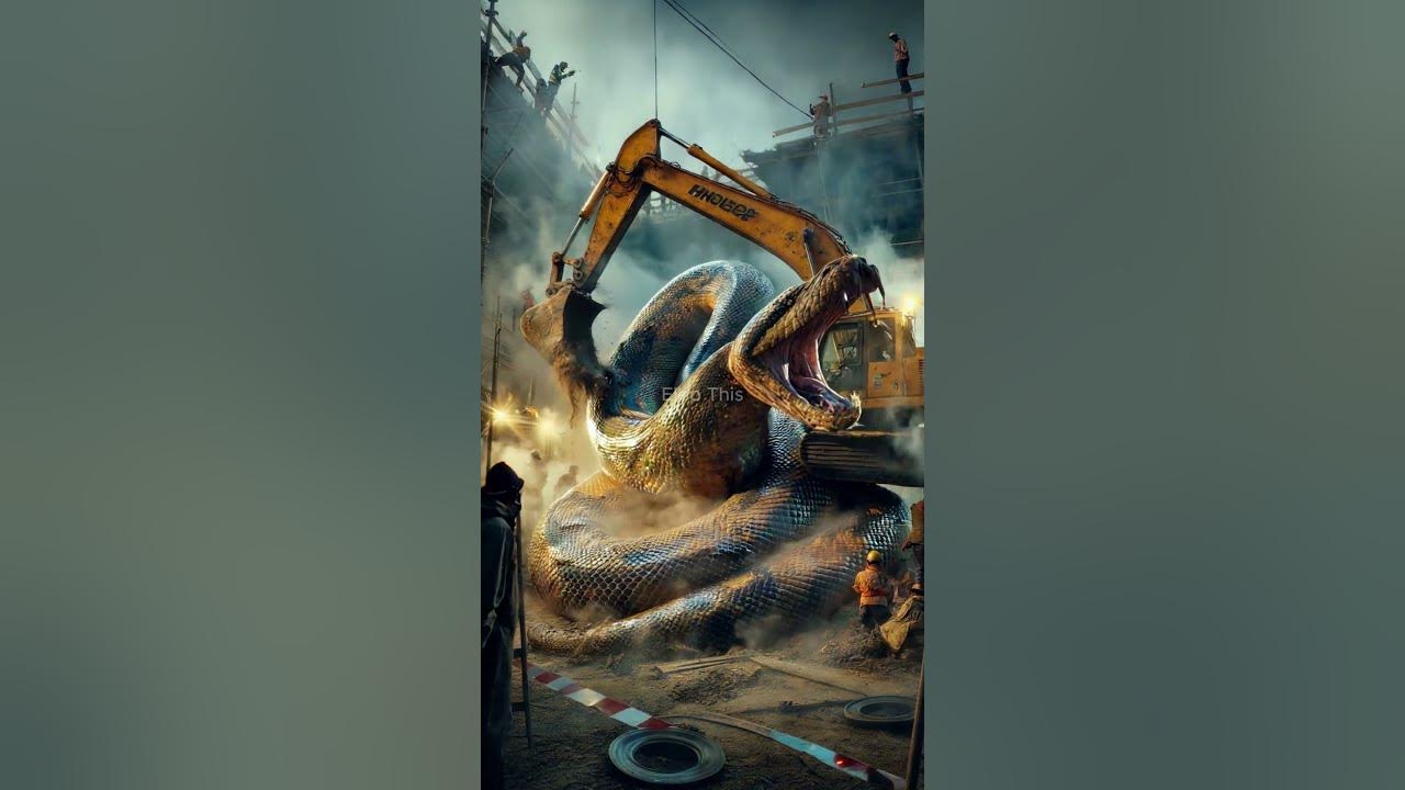 Found a python wrapped tightly around my excavator| Elep This # ...