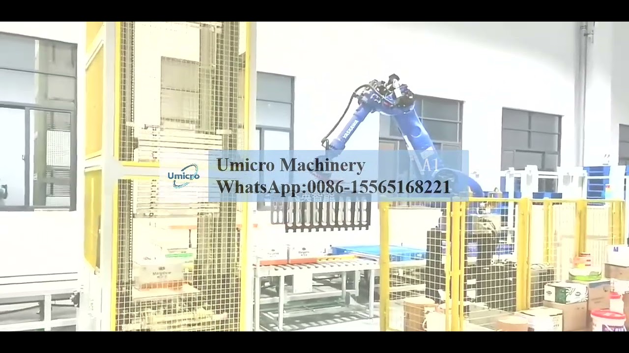 Automatic Pallet Spreader and Palletizer - YouTube