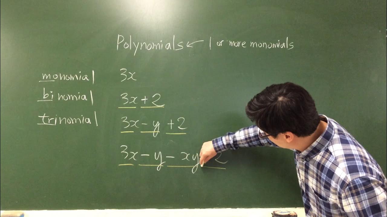 12.2b Polynomials, Constant, Variable, Coefficient - YouTube