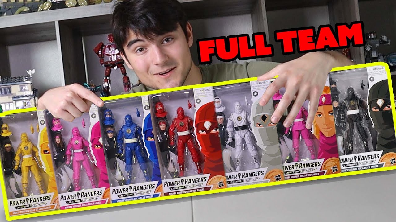 Full Ninjetti Team (Unboxing) Power Rangers Lightning Collection! - YouTube