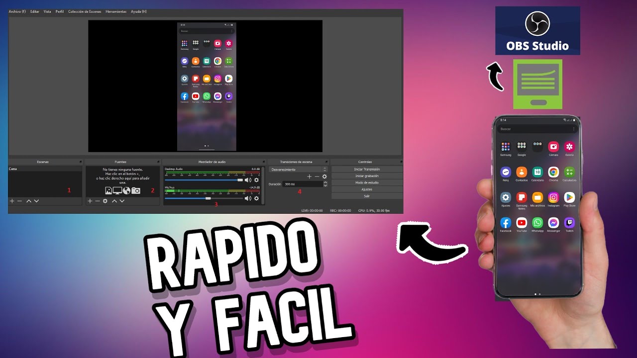 Compartir la pantalla de tu smartphone a OBS Studio | Larix ...