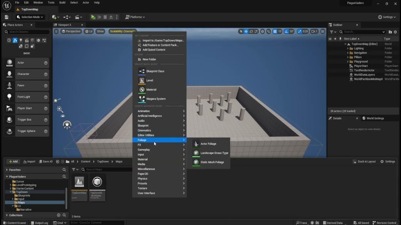 Unreal Engine 5.2.1 - Game Dev 045 - New game, building UI menus - YouTube