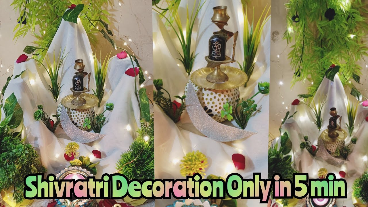 Happy Shivratri 2024 | Shivratri Decoration Ideas at home| कैलाश पर्वत ...
