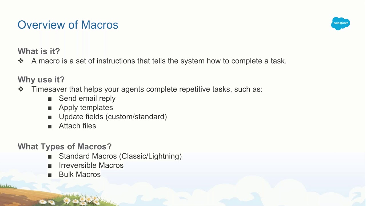 Masterclass: Building Macros in Service cloud - YouTube