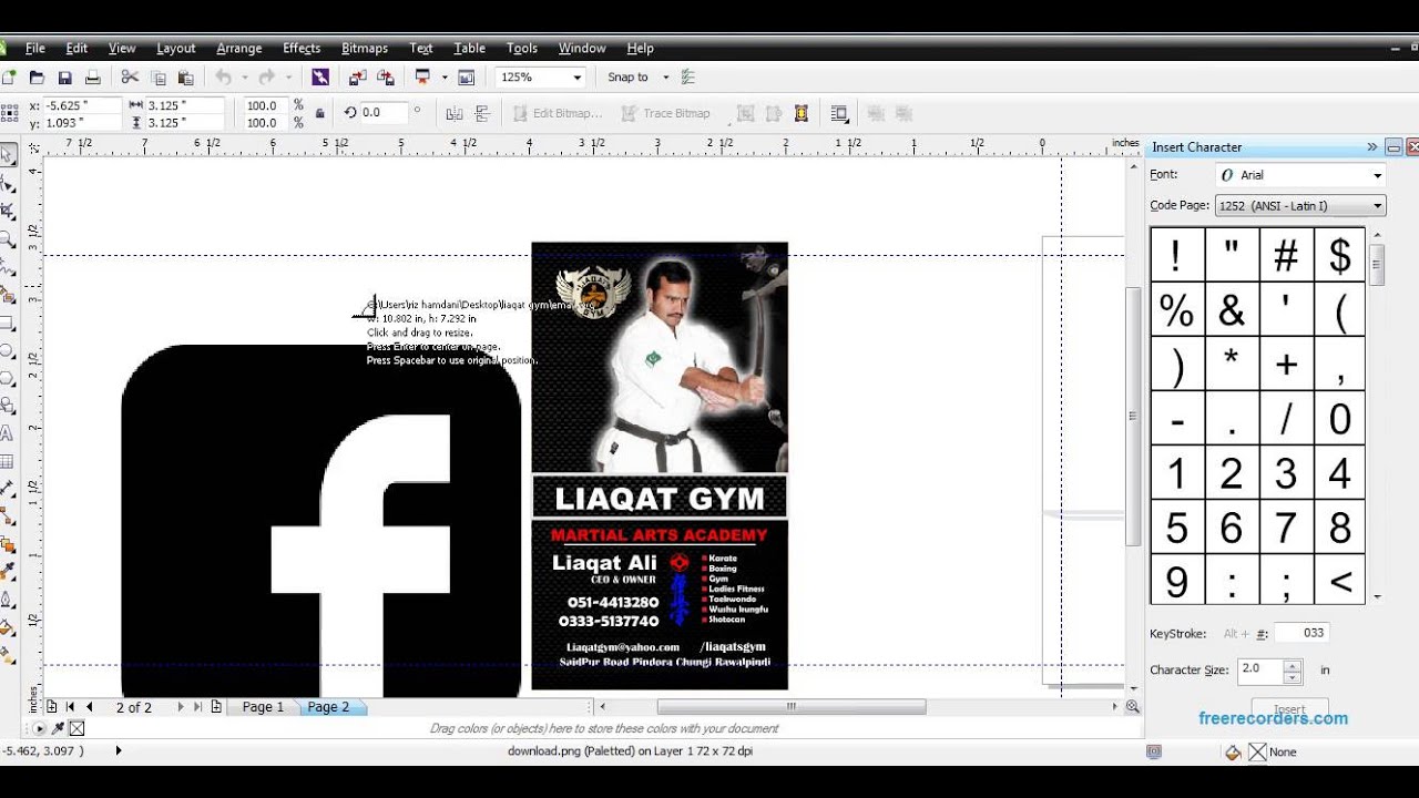how to create icon in corel draw using free vectors - YouTube