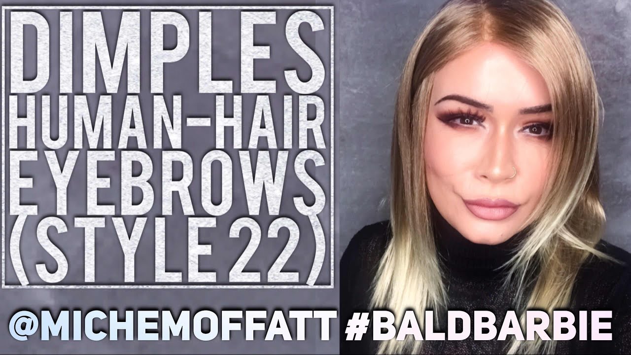 Human Hair Eyebrows Style 22 by DIMPLES | How To Apply False Brows ...