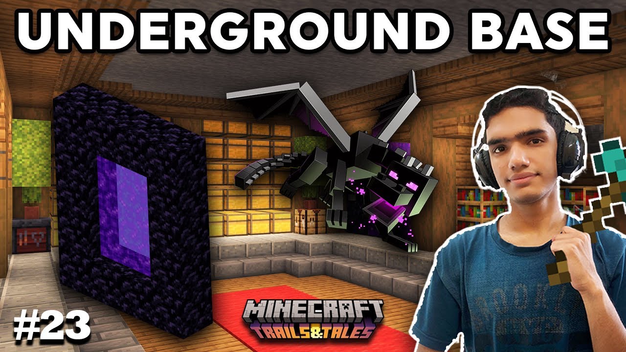 Underground Nether Base(SIMPLE!!!) in Minecraft | Survival Series 23 ...