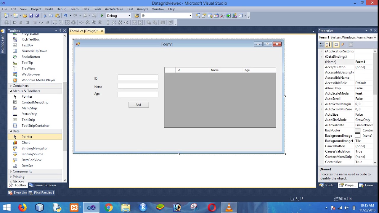 Add Textbox Value Into Datagridview In C Window Application YouTube Add Textbox Value Into Datagridview In C Window Application YouTube