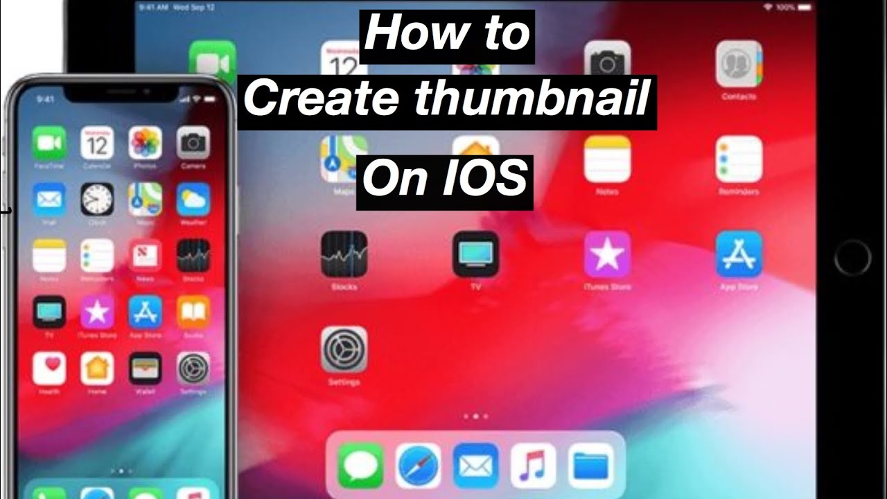 How to create thumbnail YouTube in IOS - YouTube