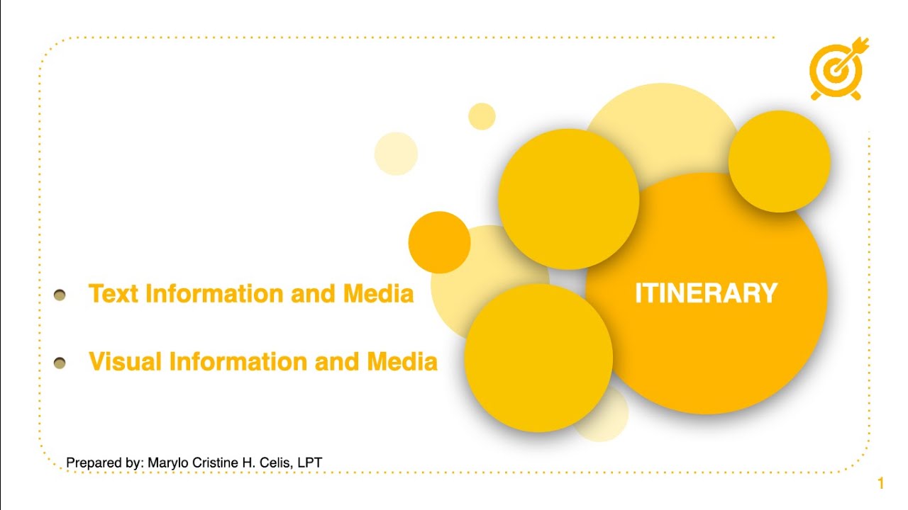 Text and Visual Information - YouTube