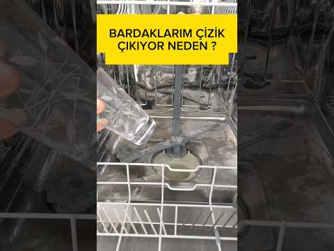 Bulasik makinesinde bardaklarım buğulu çizik çıkıyor neden ? #bulaşıkmakinesi
