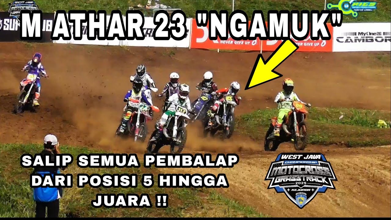 FENOMENAL!! M Athar 23 "NGAMUK" lagi di West Java MX GTX Championship 2025 - YouTube
