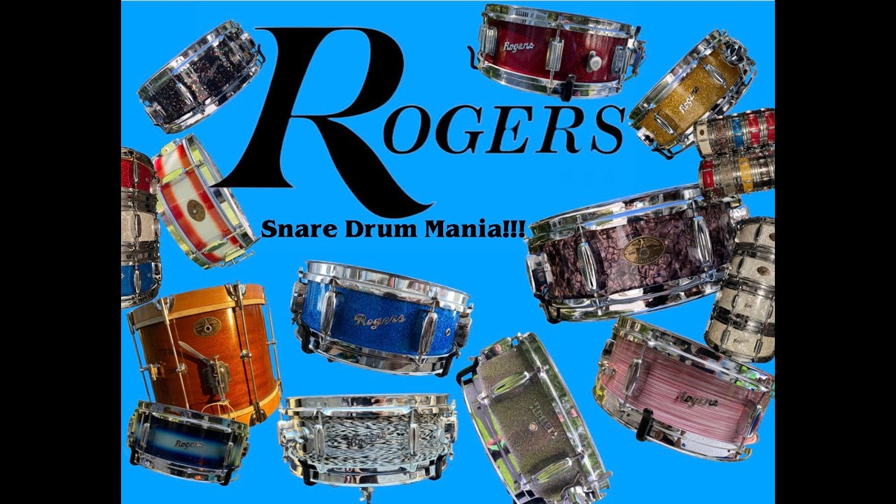 Rogers Snare Drum Mania!!! - YouTube