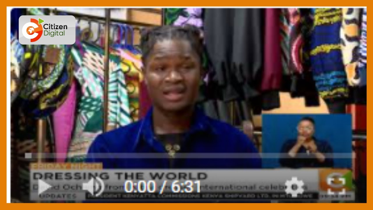 David Ochieng from Kibra dresses international celebrities - YouTube