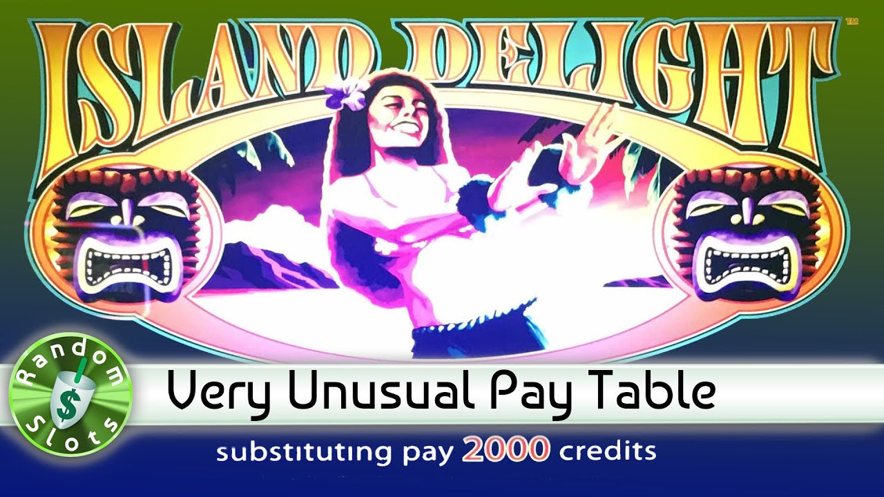 Island Delight slot machine with Unusual Top Spin Paytable - YouTube