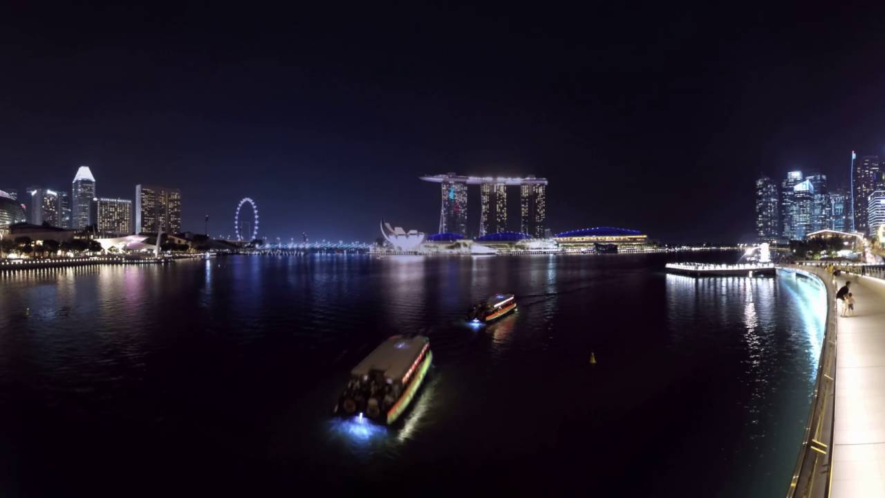 360° Time Lapse in 4K of Marina Bay, Singapore - YouTube
