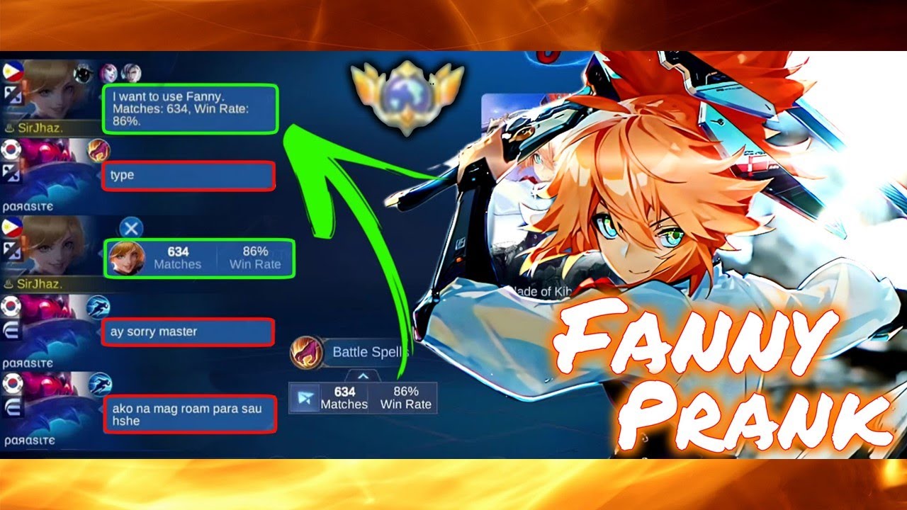 Fanny Real WinRate Prank na nakaType | Part 1 Fanny Prank 2023 | MLBB ...