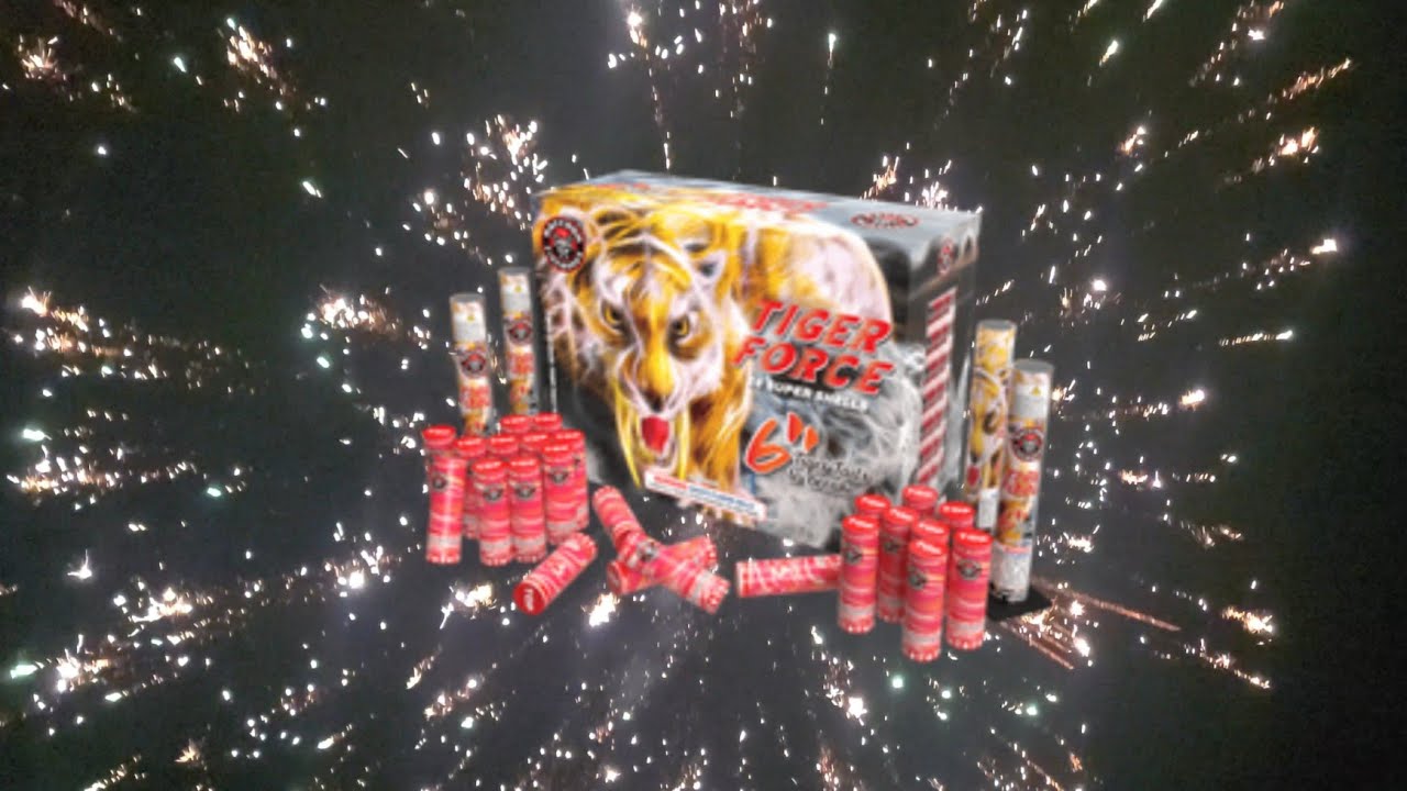 Tiger Force Cannister Shells - Raccoon Fireworks - YouTube