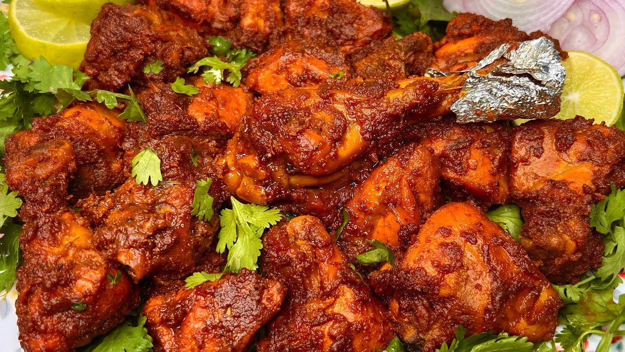 💗 HYDERABADI FUNCTION STYLE RED CHICKEN ROAST 💗 - YouTube