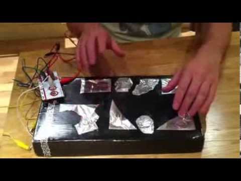 MaKey MaKey drum machine - YouTube