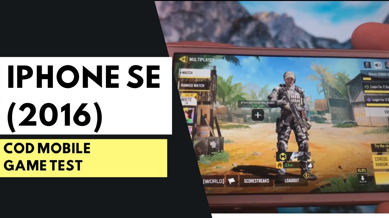 iPhone SE 2016 Test Game CODM (Max Settings) - YouTube