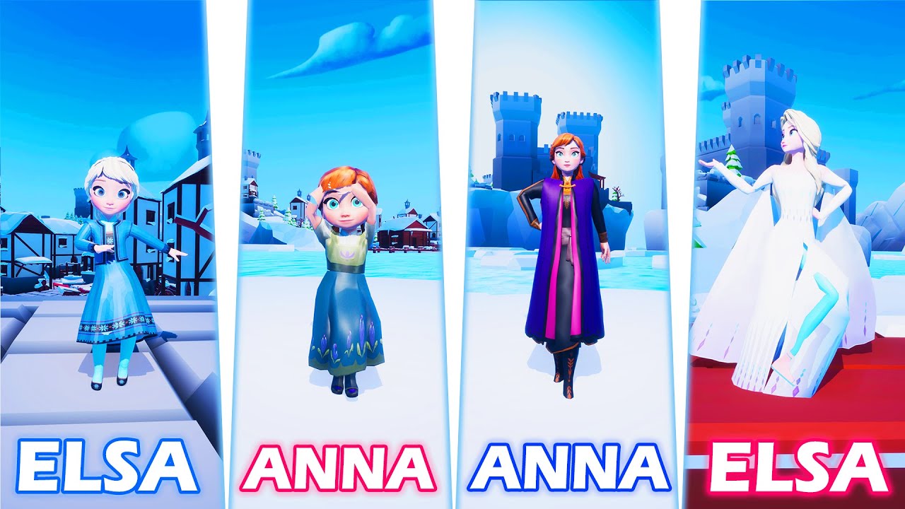 Epic Frozen Dance Battle: Young vs. Old Anna & Elsa - YouTube