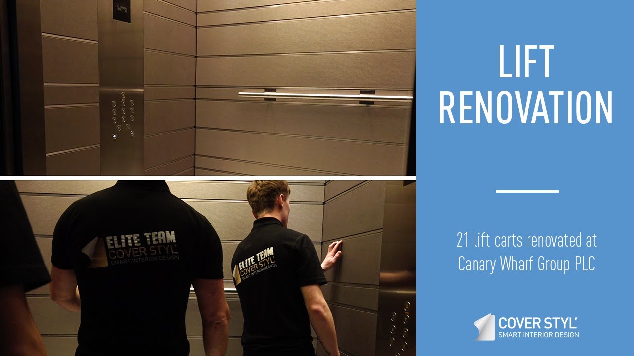 A quick way to renovate your lifts by using Cover Styl' adhesive films ...