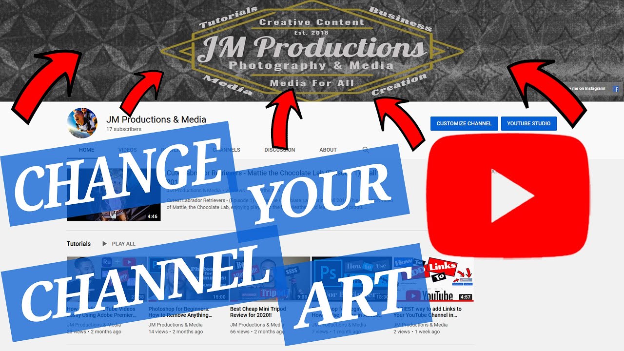How to CHANGE YOUR YouTube PICTURE (Channel Art) EASILY!! - YouTube