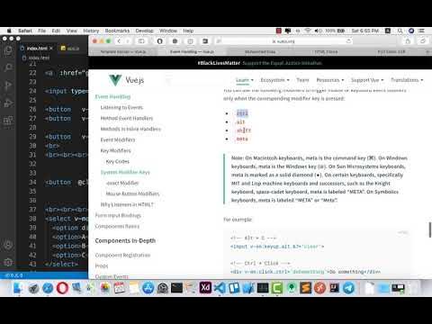 9 Vue JS keyboard events - YouTube