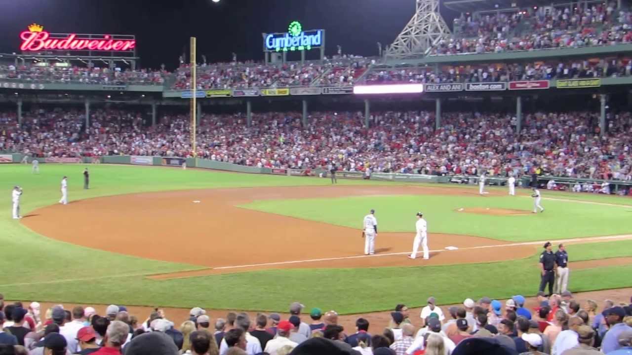 7th inning stretch at Fenway Park Boston Red Sox vs Tampa Bay Rays, 23 ...