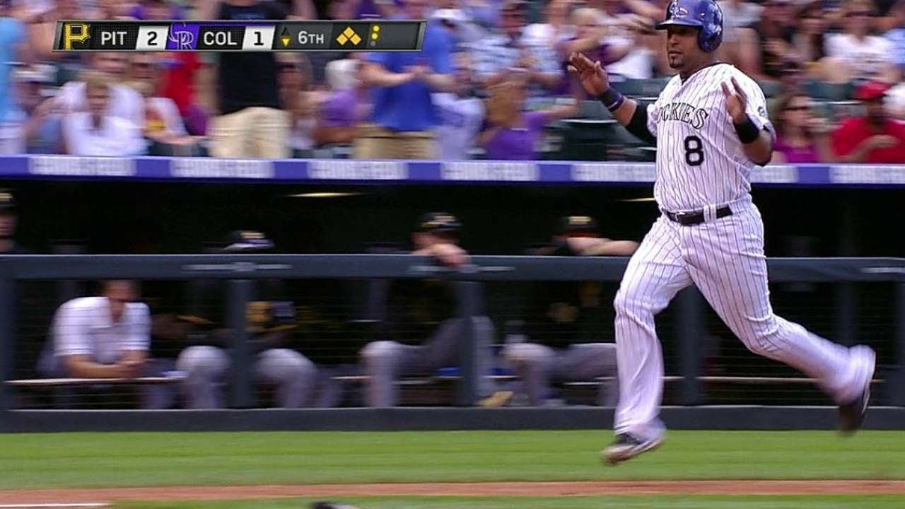 PIT@COL: Dickerson scores on an error to tie the game - YouTube