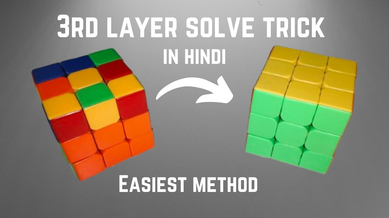 How to solve 3rd layer of Rubik's cube ( Easiest method) | Suhail Khan ...