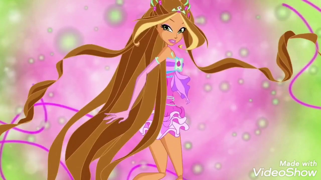 Winx Club Season 8 Enchantix Flora old style Transformation - YouTube