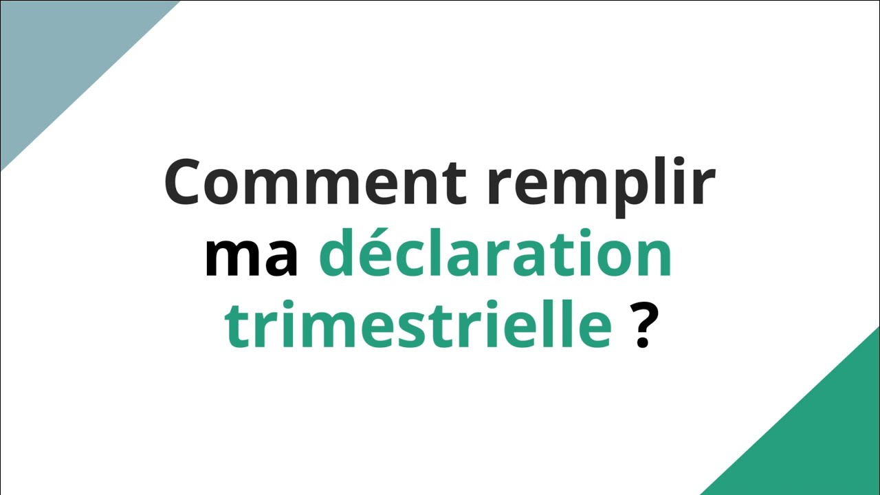 Comment remplir ma déclaration trimestrielle pour l'allocation adultes ...